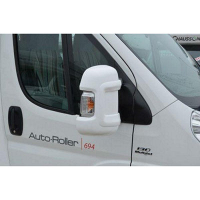 Milenco Falcon Long Arm Mirror Covers White