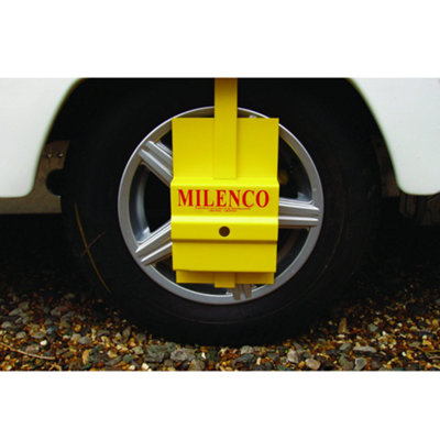 Milenco Yellow M16+ Motorhome Wheel Clamp 16" for 235 Tyres