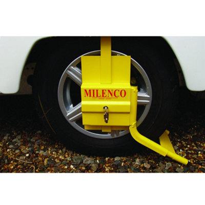 Milenco Yellow M16+ Motorhome Wheel Clamp 16" for 235 Tyres