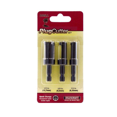 Milescraft Plug Cutters - 3 Piece Set 5340