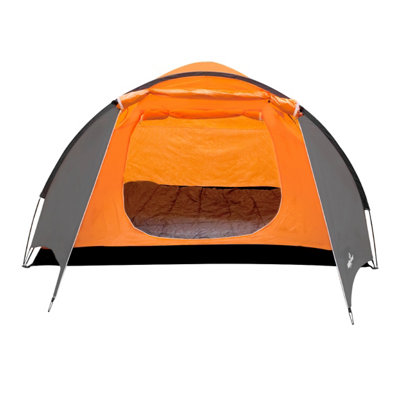 Milestone Camping Deluxe 4-Person Pop Up Dome Tent