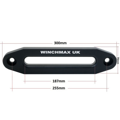 Military Grade Large Aluminium Hawse Fairlead. CNC Cut, Matt Black ...