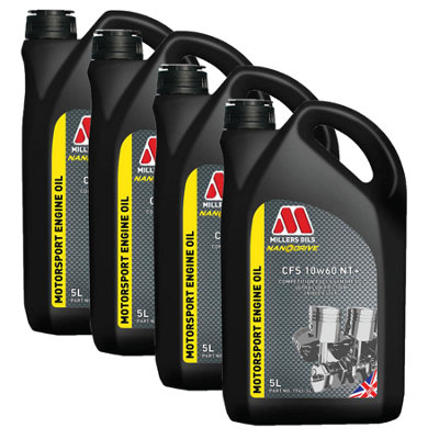 MILLERS 10W-60 Fully Synthetic Engine Oil Triple Ester M Sport Racing 4x5L