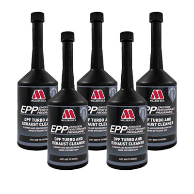 Millers EPP DPF Turbo & Exhaust System Cleaner Soot Remover 5x400ml