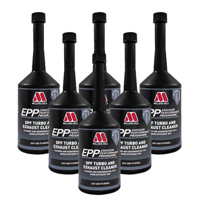Millers EPP DPF Turbo & Exhaust System Cleaner Soot Remover 6x400ml
