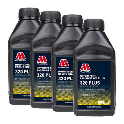 MILLERS OILS DOT 4 BRAKE FLUID MOTORSPORT RACING 320 SAE J1704 4X500ML