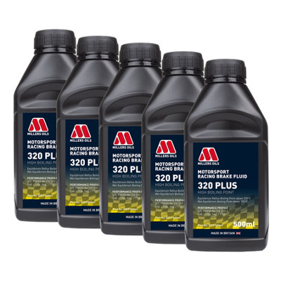 Millers Oils DOT 4 Brake Fluid Motorsport Racing 320 SAE J1704 5x500ml