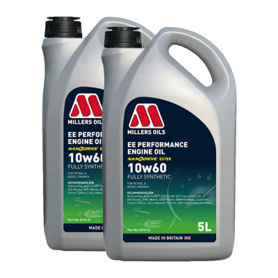 Millers Oils EE Performance 10W60 Fully Synthetic Engine Oil 2x5L