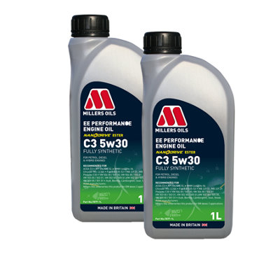 Millers Oils EE Performance C3 5w-30 5w30 Fully Synthetic Engine Oil 2x1L
