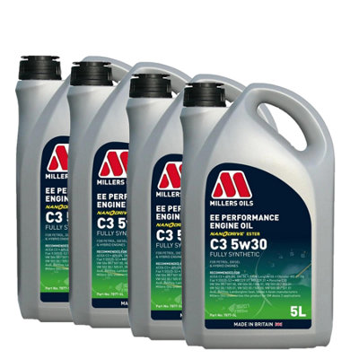 Millers Oils EE Performance C3 5w-30 5w30 Fully Synthetic Engine Oil 4x5L