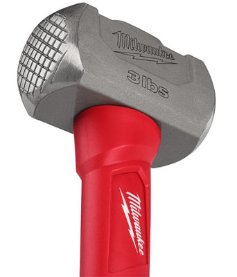 Milwauke 4932478255 3lb Club Hammer 1.36 kg Milled Face Fiberglass Handle