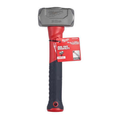 Milwauke 4932478255 3lb Club Hammer 1.36 kg Milled Face Fiberglass Handle