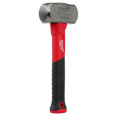 Milwauke 4932478255 3lb Club Hammer 1.36 kg Milled Face Fiberglass Handle