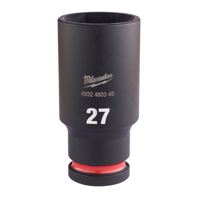 Milwaukee 27mm Deep Impact Socket 1/2" Inch Square Drive 4932480345 ...