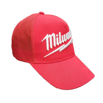 Milwaukee Adjustable Red Baseball Cap Hat