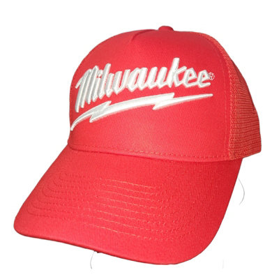 Milwaukee Adjustable Red Baseball Cap Hat