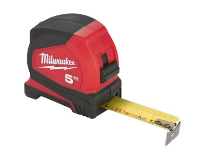 Milwaukee Hand Tools 4932459593 Pro Compact Tape Measure 5m (Width 25mm ...