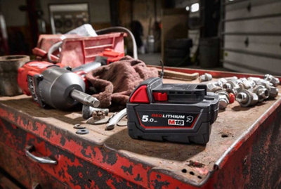 Milwaukee M18B5 18v 5AH M18 Battery Li-Ion REDLITHIUM REDLINK