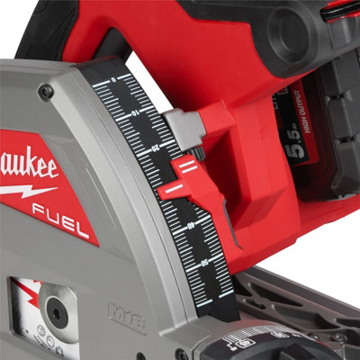 Milwaukee M18FPS55 18V FUEL Brushless Plunge Saw 165mm Cordless Saw in ...