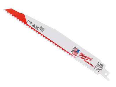 Milwaukee SAWZALL AX Demolition Recip Saw Blades 230mm 5 TPI Pack of 5 ...