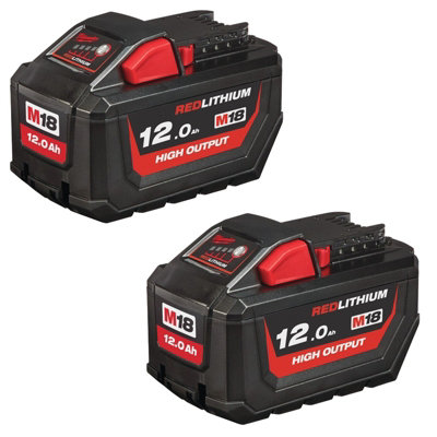 Milwaukee X2 12AH High Output Battery 18V 12.0Ah Li-ion 4932464260 ...