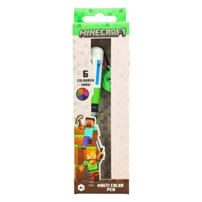 Minecraft Creeper Multicoloured Pen Multicoloured (One Size)