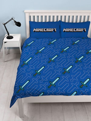 Minecraft Duvet Cover and Pillowcase Set - Double