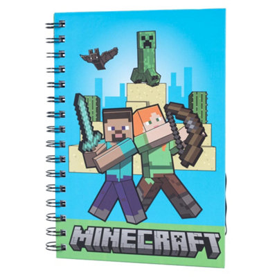 Minecraft Logo Notebook Multicoloured (One Size)