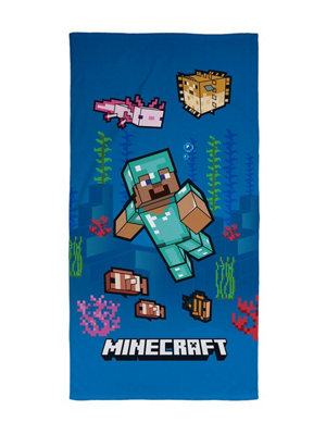 Minecraft Ocean 100% Cotton Towel
