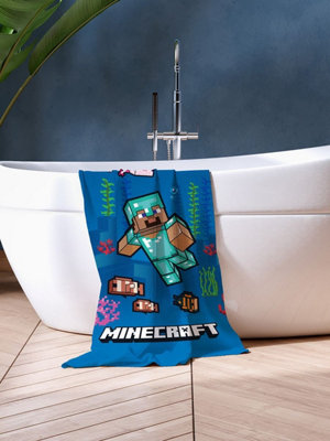 Minecraft Ocean 100% Cotton Towel