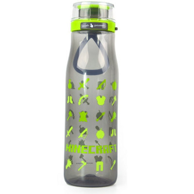 Minecraft Resources Kiona Sports Bottle Grey/Green (One Size)