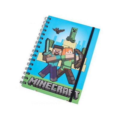 Minecraft Steve A5 Wirebound Notebook Multicoloured (One Size)