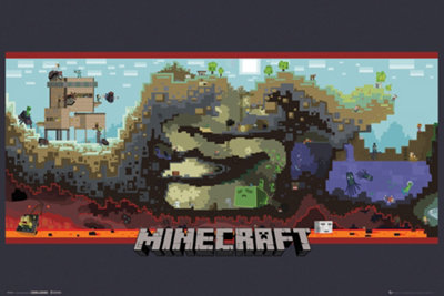 Minecraft Underground 61 x 91.5cm Maxi Poster | DIY at B&Q