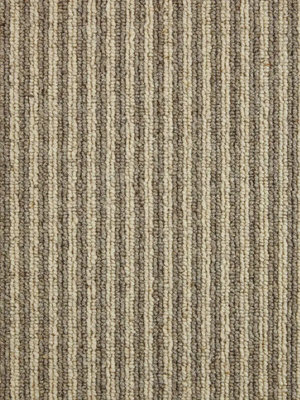 Mineral Pure Wool Loop Pile Carpet by Remland (Stripe Iron, 3m x 4m)