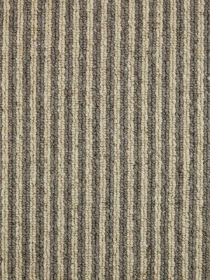 Mineral Pure Wool Loop Pile Carpet by Remland (Stripe Mercury, 3m x 4m)