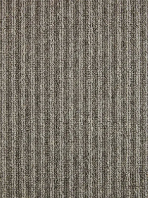 Mineral Pure Wool Loop Pile Carpet by Remland (Stripe Umber, 3m x 4m)