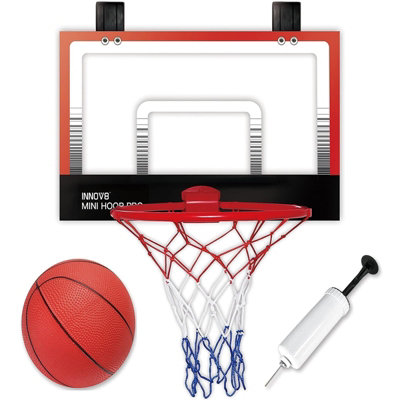 Mini Basketball Hoop Net Indoor Over the Door Backboard With Ball Pump ...