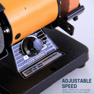 Mini Bench Grinder 15x21x12cm Flexible Drive Shaft Grinding Attachment for Precise Work Multi Tool Polisher Sander