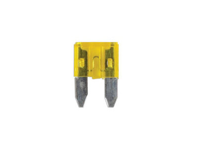 Mini Blade Fuse 20-amp Yellow Pack 25 Connect 30430 | DIY at B&Q