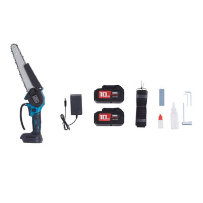 Mini Chainsaw 6 inch Cordless Battery Powered Chain Saw for Branch ...