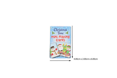 Mini Christmas Playing Cards 6x4cm
