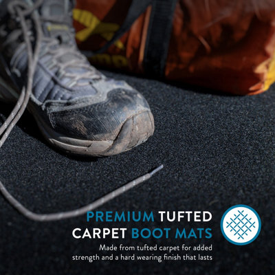 Mini Countryman (2024+) Boot Liner Mat Tailored Fit Blue Trim Carpet ...