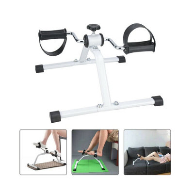 Mini exercise bike adjustable resistance armchair pedal leg workout