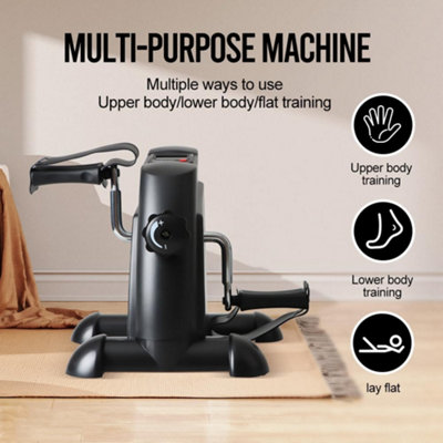 Mini Exercise Bike Under Desk Bike for Arm Leg Training, Pedal ...