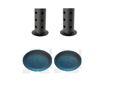 Mini Flower Tower Twin Pack 45cm With Saucer | DIY at B&Q
