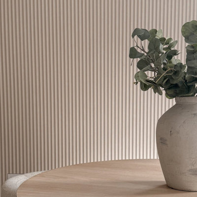 Mini Fluted Paintable Wood Wall Panel Sample
