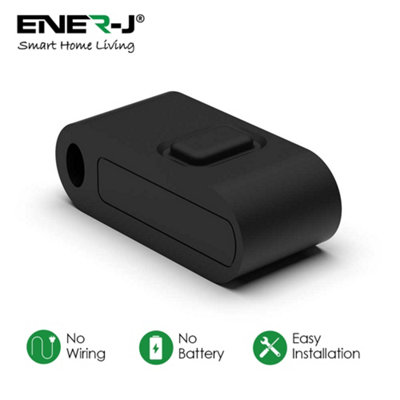 Mini FOB Wireless Switch 1 Gang, Black for ECO RANGE + 500W RF Receiver