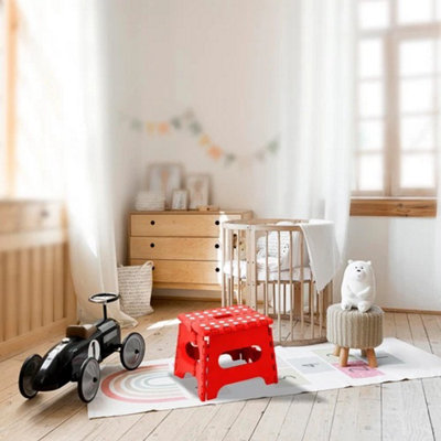 Mini Folding Step Stool Anti Slip Grip Portable Step for Home Office Garage