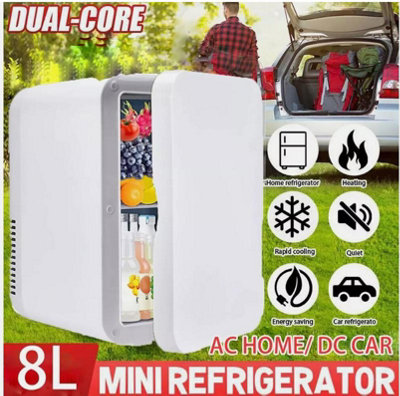 Mini Fridge 8L Portable Table Top Electric Small Cooler Warmer Ice Box ...