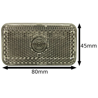 Mini Front Marker Light for Trailer, Caravan White Clear Lamp TR146